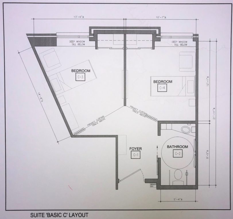 Ltc room basic c layout | Radiant Care